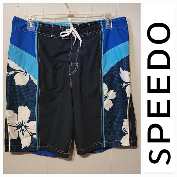 Speedo | Swim | Speedo Board Shorts Swim Trunks Blue White Beach Surf ...